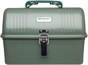 stanley classic lunch box, hammer tone green, 5.5-quart