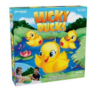 Pressman Lucky Ducks -- The Memory and Matching Game that Moves, 5"