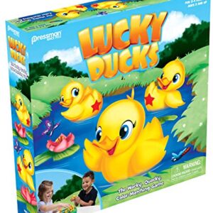 Pressman Lucky Ducks -- The Memory and Matching Game that Moves, 5"