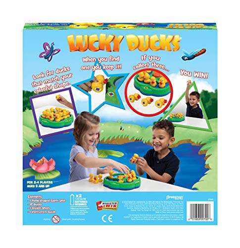 Pressman Lucky Ducks -- The Memory and Matching Game that Moves, 5"