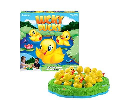 Pressman Lucky Ducks -- The Memory and Matching Game that Moves, 5"