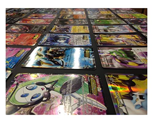 Pokemon TCG : 100 Card LOT Rare, COM/UNC, Holo & Guaranteed EX, MEGA OR Full Art