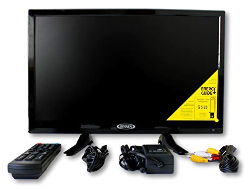 ASA Jensen JTV1917DVDC 19" 720p Inch LCD TV with Built-In DVD Player, DC Power , Black