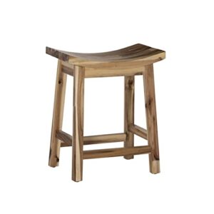 powell furniture dale saddle bar stool natural wood