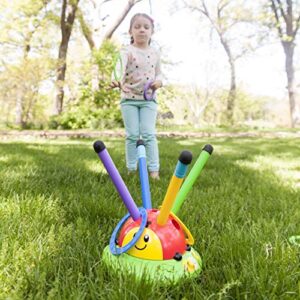 Fat Brain Toys 2 in 1 Musical Jump 'n Toss - 2-in-1 Musical Jump 'n Toss Active Play for Ages 4 to 6