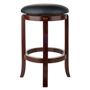 Winsome Walcott Swivel Bar Stool, 24", Walnut