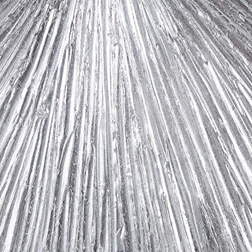 MADISON PARK SIGNATURE Sunburst Wall Art - Modern Resin Dimensional Radiant Color Hand Painted Home Décor Abstract Textured Silver 30" W x 30" H x 1.25" D