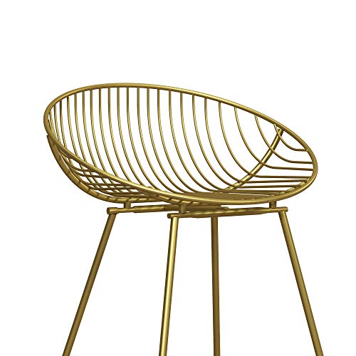 CosmoLiving by Cosmopolitan Ellis Barstools, Brass