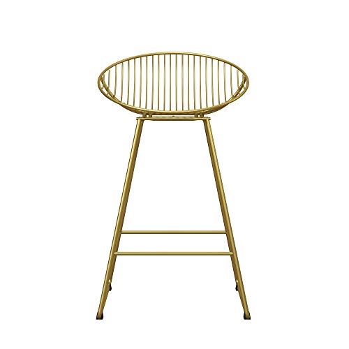 CosmoLiving by Cosmopolitan Ellis Barstools, Brass