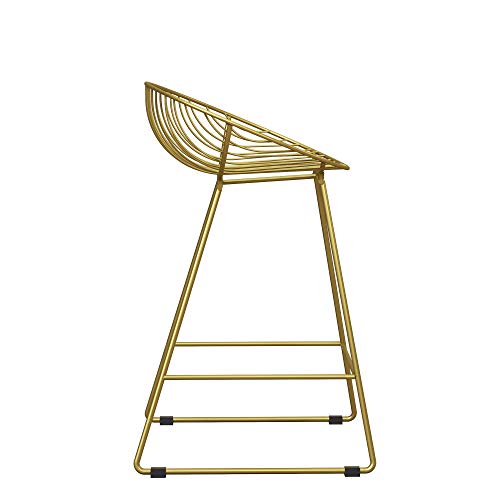 CosmoLiving by Cosmopolitan Ellis Barstools, Brass