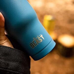 Beast 20 oz Tumbler Stainless Steel Vacuum Insulated Coffee Ice Cup Double Wall Travel Flask (Stormy Sky Blue)