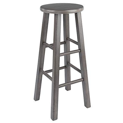 Winsome Ivy Bar Stool, 29", Rustic Gray Finish