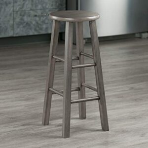 Winsome Ivy Bar Stool, 29", Rustic Gray Finish