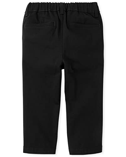 The Children's Place baby boys And Toddler Stretch Skinny Chino Pants Jeans, Black Single, 4T US