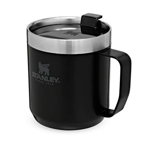 Stanley Classic Legendary Vacuum Insulated Tumbler-Stainless Steel Camp Mug, 1 Count (Pack of 1), Matte Black