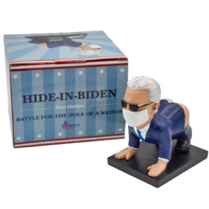 Political Satire Hide in Biden Pen Holder - Prank for Republican or Democrat. Funny Gift for Biden Liberals or Trump MAGA Supporters