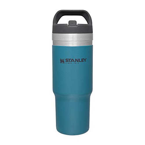 Stanley IceFlow Stainless Steel Tumbler with Straw - Vacuum Insulated Water Bottle for Home, Office or Car - Reusable Cup with Straw Leakproof Flip - Cold for 12 Hours or Iced for 2 Days (Lagoon)