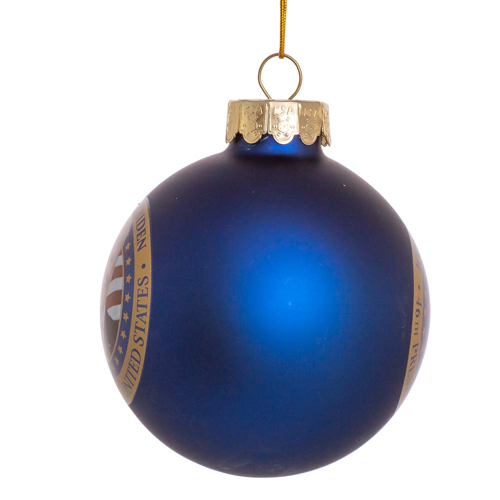 Kurt Adler C7758 80MM President Biden Ornament, Blue