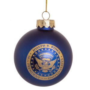 Kurt Adler C7758 80MM President Biden Ornament, Blue