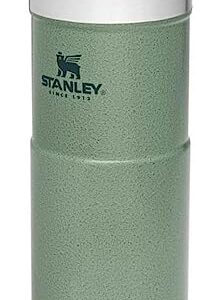 Stanley NeverLeak Travel Mug .47L / 16OZ Hammertone Green ? Leakproof - Tumbler for Coffee, Tea & Water - BPA - Stainless-Steel Thermo Cup - Rotating lid Covers Drink - Dishwasher Safe