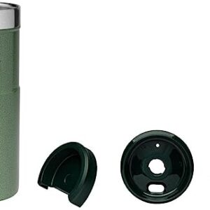 Stanley NeverLeak Travel Mug .47L / 16OZ Hammertone Green ? Leakproof - Tumbler for Coffee, Tea & Water - BPA - Stainless-Steel Thermo Cup - Rotating lid Covers Drink - Dishwasher Safe