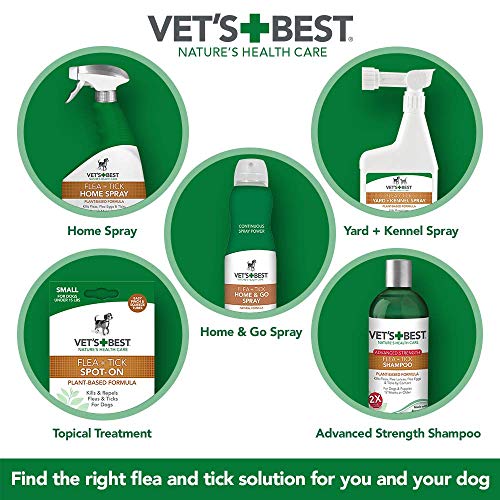 Vet's Best Flea and Tick Home Spray | Flea Treatment for Dogs and Home | Plant-Based Formula | 32 Ounces, 2 Pack