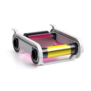 id maker zenius 200 print ribbon - full-color ymcko printer ribbon - for pvc id holder cards - professional print quality - official id maker brand printer ribbon