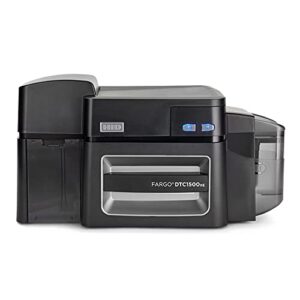 fargo dtc1500xe id card printer (single sided with supplies bundle)