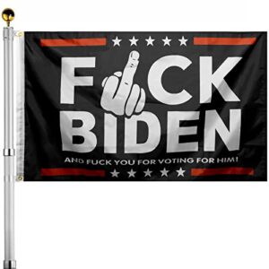 premium double sided flags for fuck biden 3x5 ft outdoor - f biden flags fk joe biden banner 3x5 feet heavy duty 3 ply polyester with brass grommets for indoor outdoors garden decoration