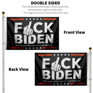 Premium Double Sided Flags for Fuck Biden 3x5 Ft Outdoor - F Biden Flags FK Joe Biden Banner 3x5 Feet Heavy Duty 3 Ply Polyester with Brass Grommets for Indoor Outdoors Garden Decoration