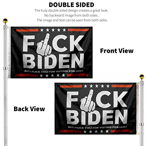 Premium Double Sided Flags for Fuck Biden 3x5 Ft Outdoor - F Biden Flags FK Joe Biden Banner 3x5 Feet Heavy Duty 3 Ply Polyester with Brass Grommets for Indoor Outdoors Garden Decoration