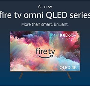 All-new Amazon Fire TV 43" Omni QLED Series 4K UHD smart TV, Dolby Vision IQ, hands-free with Alexa