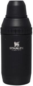 stanley adventure happy hour cocktail shaker set 20oz + two 7oz cups matte black