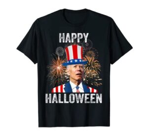 halloween funny happy 4th of july anti joe biden t-shirt