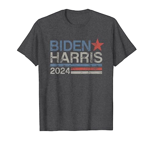 Biden Harris 2024 Retro Vintage Distressed Design T-Shirt