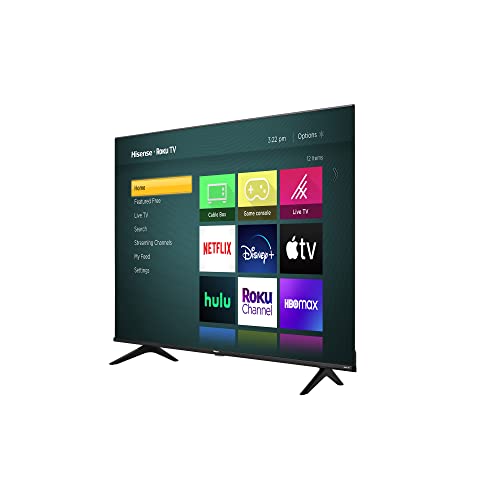 Hisense 43-Inch Class R6 Series Dolby Vision HDR 4K UHD Roku Smart TV with Alexa Compatibility (43R6G),Black