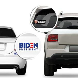 Biden and Kamala Dumb and Dumber Bumper Sticker (Funny Anti Joe and Harris Vinyl Decal (3 x 9 inch)