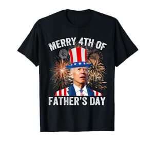 joe biden merry 4th of father's day funny 4th of july t-shirt