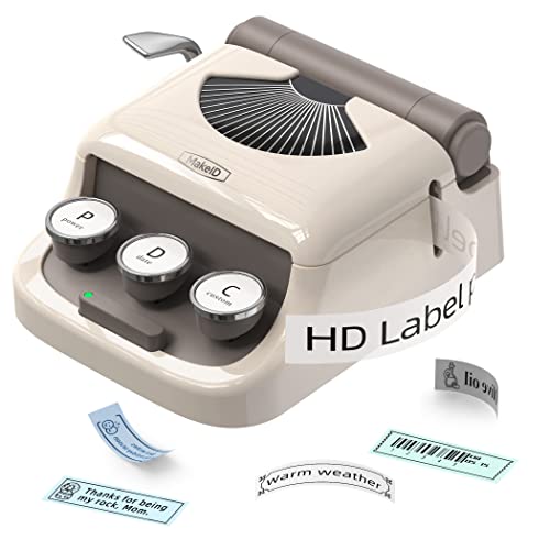 MakeID Label Maker HD(300dpi) - Personalized Smart Q1 Wireless Handheld Printer Compatible With iPhone & Android Phones - Portable Label Makers for Organizing Home & Office Supplies Printing Name Tags