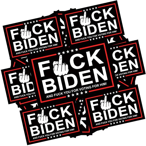 YINENA 100Pcs Biden Sticker Fuck Biden Stickers Biden Sucks Sticker Impeach Bidenc Sticker Biden Sticker Funny Sticker Decal Campaign Logo Parody Sticker for Car Motorcycles Helmets Laptop Decor 2x3 In