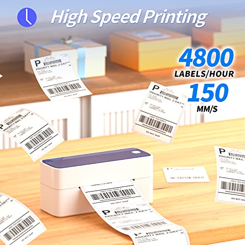 Bluetooth Thermal Label Printer, Phomemo Wireless 4x6 Shipping Label Printer for Shipping Packages, High Speed Desktop Label Maker for Small Business, Compatible with Amazon, Etsy, Ebay, USPS, Shopify