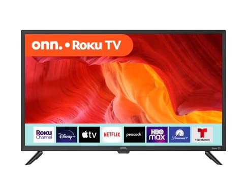 Onn 32-Inch Class HD LED Smart TV 720p Resolution, 60 Hz Refresh Rate, DLED Display, Wireless Streaming, 100012589 (Renewed)