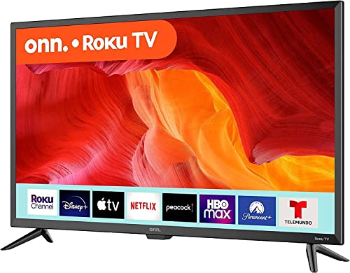 Onn 32-Inch Class HD LED Smart TV 720p Resolution, 60 Hz Refresh Rate, DLED Display, Wireless Streaming, 100012589 (Renewed)