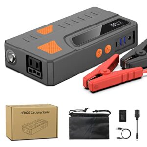 3000a portable car jump starter 66000mwh battery pack booster charger power bank portable phone laptop charger with ac outlet jumper starter for 12v car motorcycle