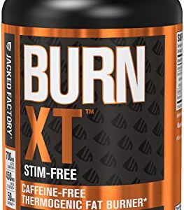 Jacked Factory Burn-XT Stim Free, Caffeine Free Weight Loss Supplement - Fat Burner and Appetite Suppressant for Weight Loss with Green Tea Extract, Capsimax, & More - 60 Diet Pills