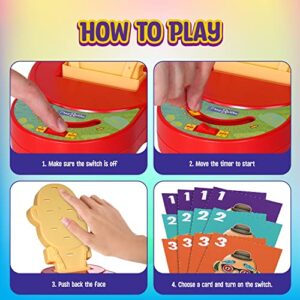 PlayRoute Funny Face Pop Up Game | Fun Board Game for Kids Ages 4-6-8 and up | Preschool Game & Family Game for Kids Girls and Boys | Single or Multi Player Pop Up Toy