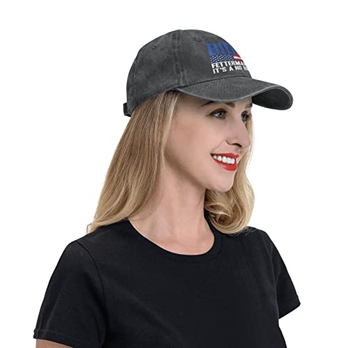 Hat Cap Biden Fetterman 2024 It's A No Brainer Cap for Women Baseball Cap Adjustable Hats Black