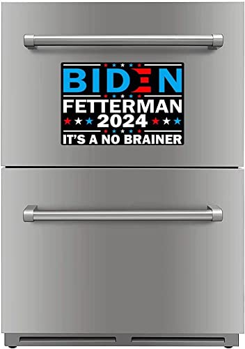 10 Pack Biden Fetterman 2024 It's a No Brainer Stickers Anti Joe Biden Stickers Reflective Decals Laptop Bumper Decal Window Waterproof Car Stickers