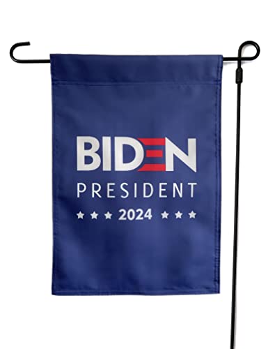 BIDEN, 2024, President, Outdoor/Indoor, Lawn Flag, 12” x 18”