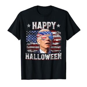 Joe Biden 4th Of July Shirt Happy Halloween US American Flag T-Shirt